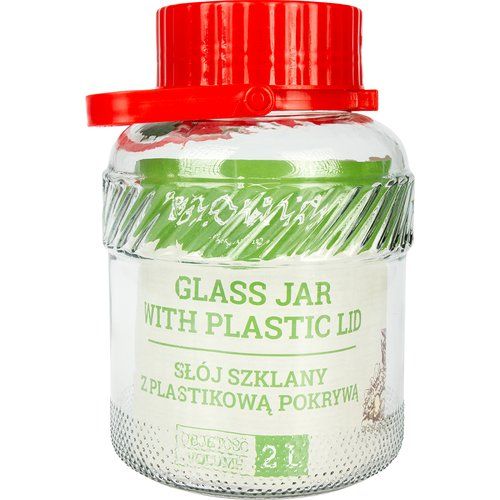 Borcan de 2L cu capac din plastic - BonaLux