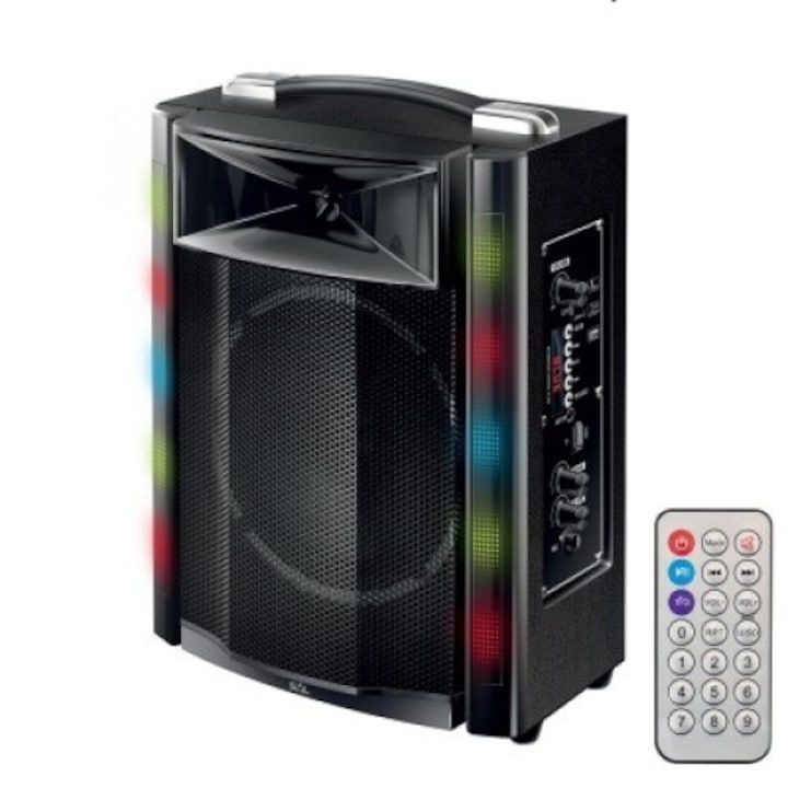 Boxa party 165mm acumulator BT LED PAR 16bt