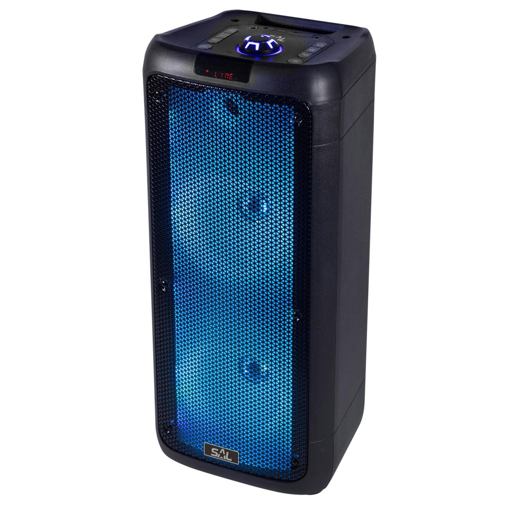 Boxa party 2X20CM full LED acumulator PAR 218bt