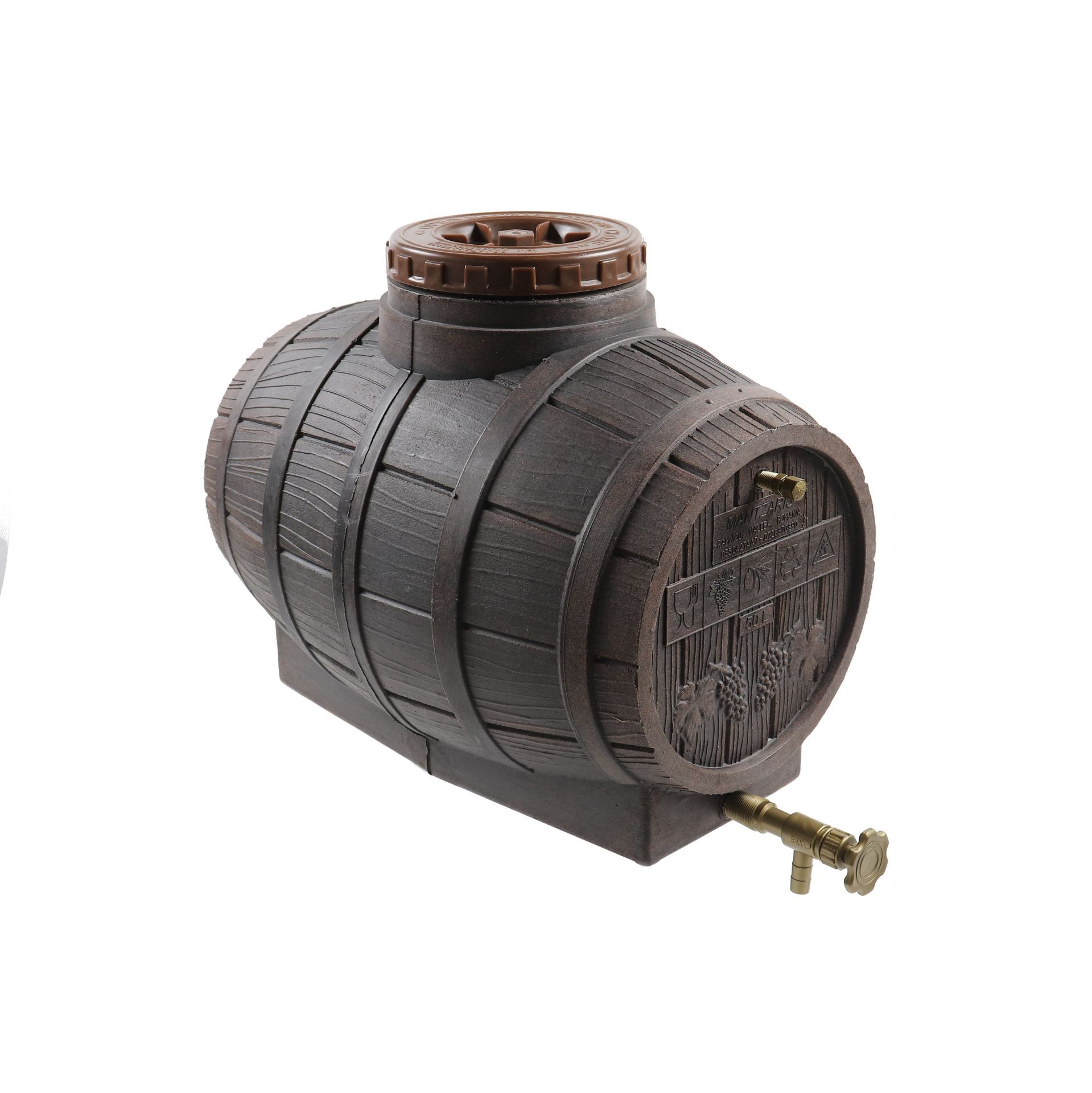 Butoi plastic pentru vin, cu capac, 50 litri