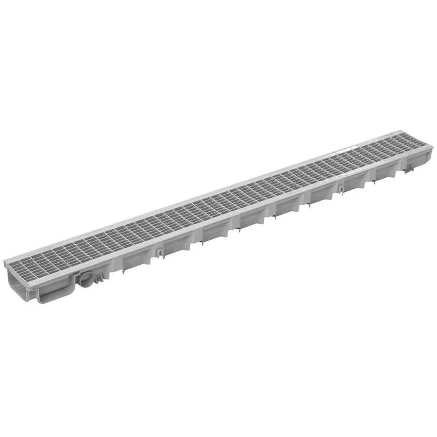 Canal PEG.PLUS-1S gri 100X35X1000 cu gratar zincat valuri