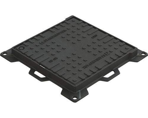 Capace de canalizare si rigole exterior gratar fonta C250 600X600mm