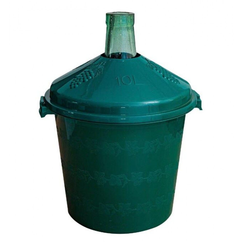 Damigeana sticla 5L cu cos plastic - Damigene