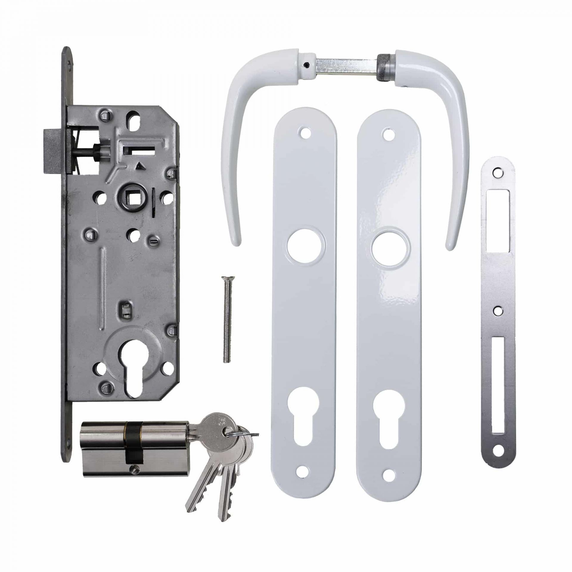 Feronerie usi si ferestre FER. pachet Y90 broasca 35-501 Alb
