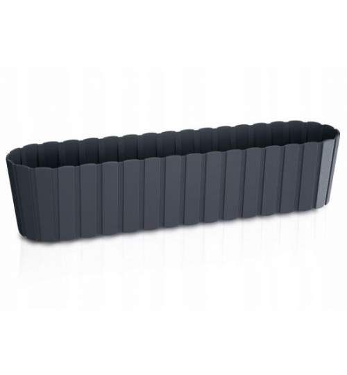 Jardiniera balcon, culoare antracit - BonaLux