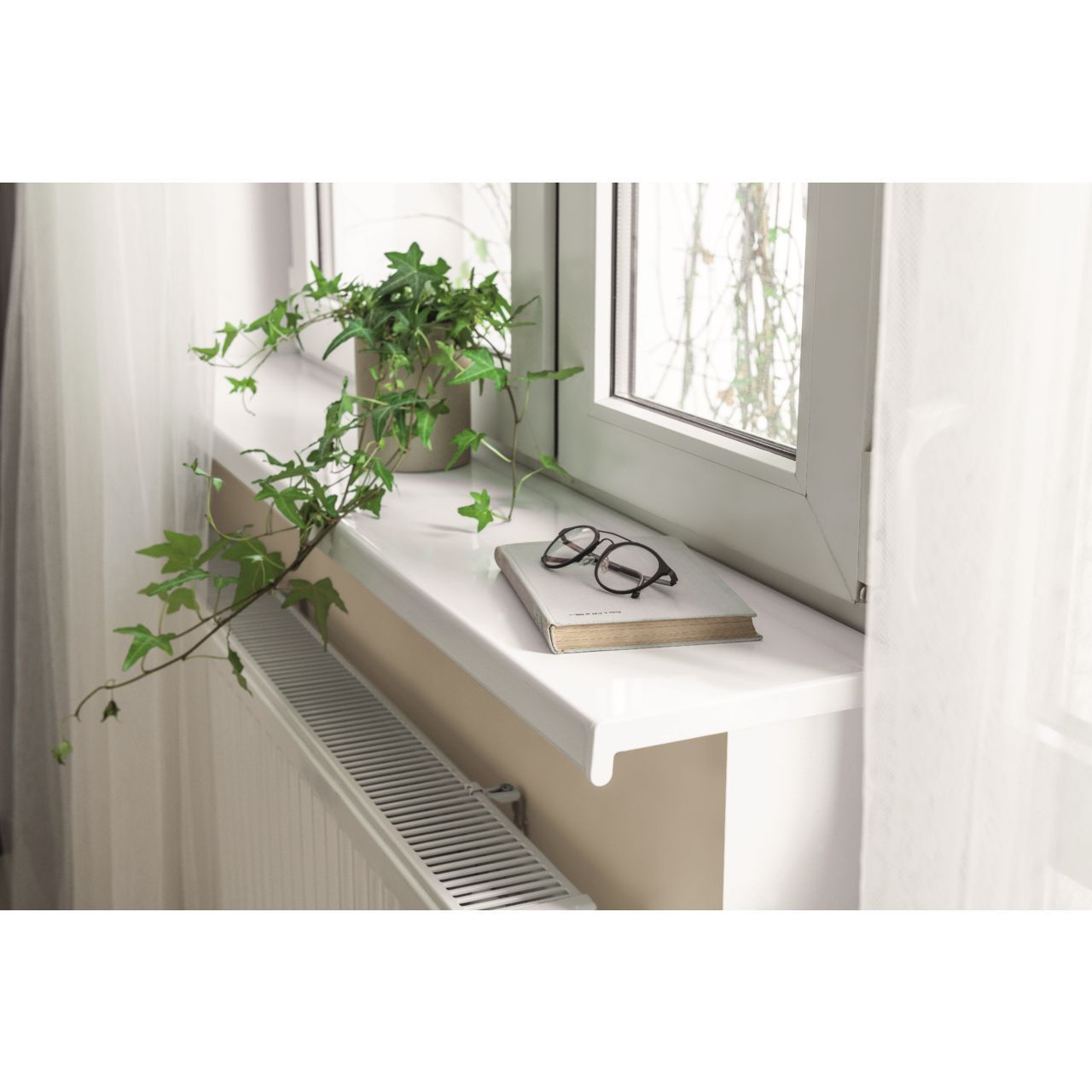 Glaf interior PW 250 alb 300 cm - Glafuri din PVC