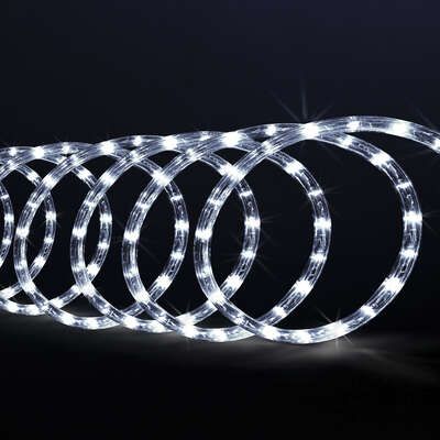 Instalatie tub luminos, alb rece,108 led-uri, 6 m, 875542b