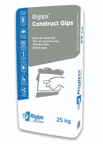 Ipsos pentru constructii, Rigips Construct Gips, 25 kg