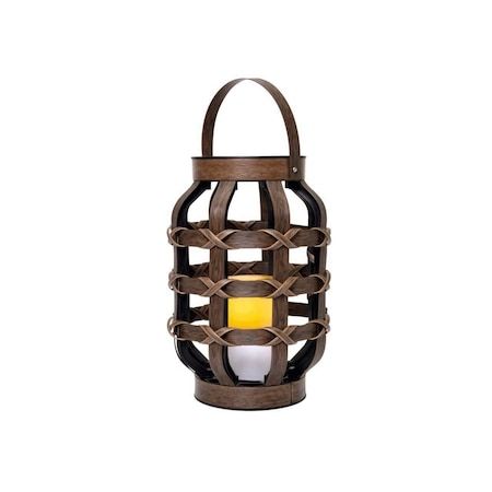 Felinar cu lumanare Led, LTN 21, 1 x rattan artificial