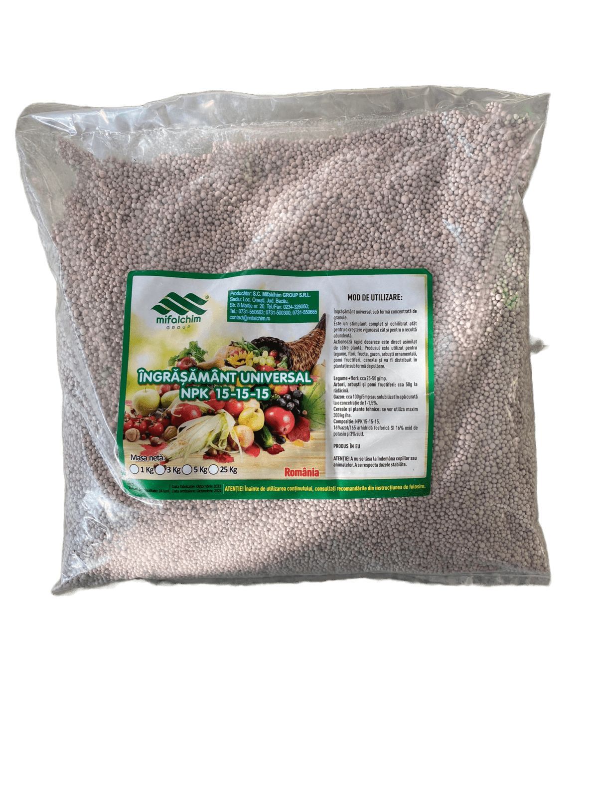 Npk 15-15-15 punga 1kg - Curte si gradina