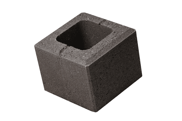 Pavaje Element gard Robusto simplu 20X20X16 negru cu cant 1285