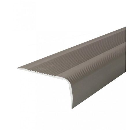 Profil aluminiu pentru treapta, Profiline olive, 40 x 25 mm, 2.7 m