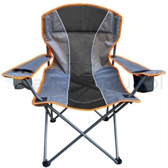 Scaun pliabil camping grafit-orange - BonaLux