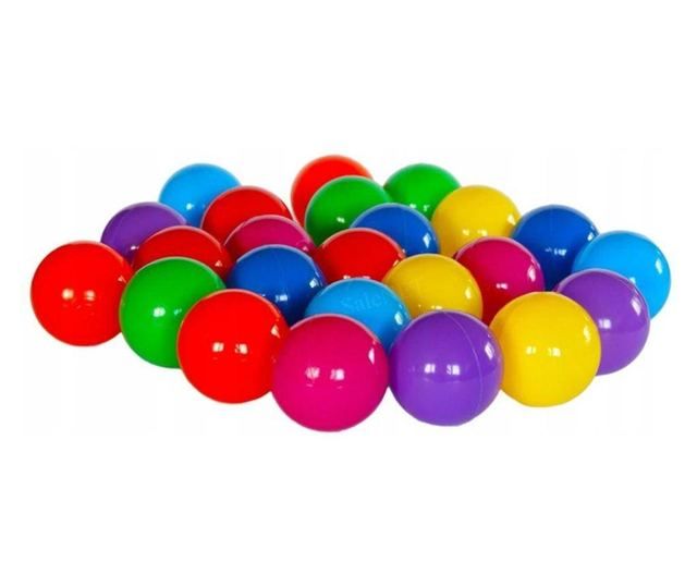 Set de 100 bile colorate pentru piscina cortului B100