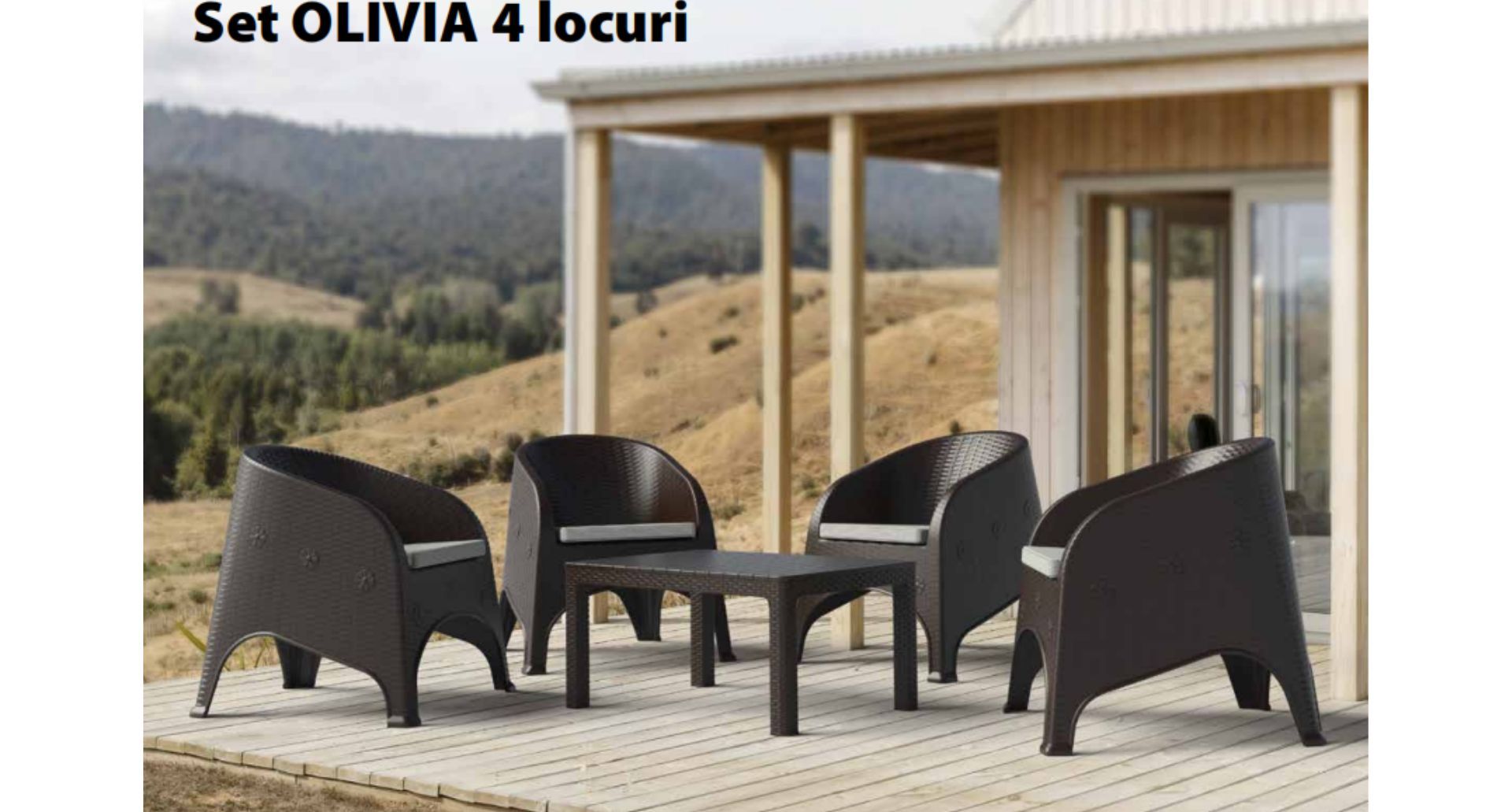 Set masa olivya 4 locuri ob39 - BonaLux