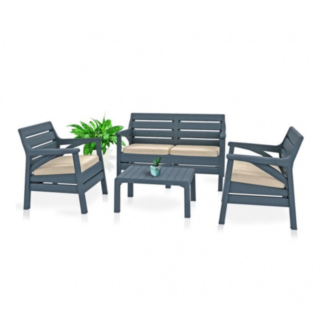 Set masa Santana 4 locuri wenghe 0868 - BonaLux