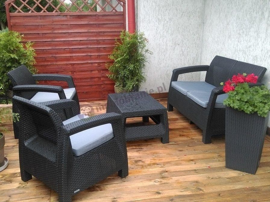 Set mobilier de gradina delano graphite coolgrey