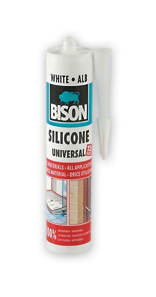 Silicon universal alb Bison 280ml - BonaLux