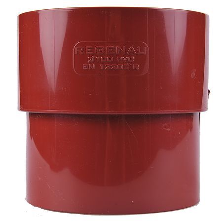 Sistem jgheab-burlna din PVC imbinare burlan D.80 simpla rosu