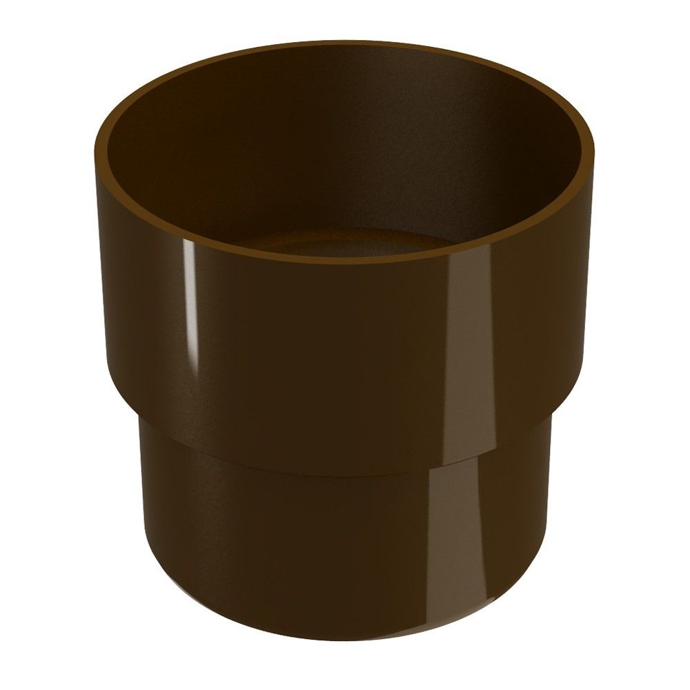 Sistem jgheab-burlna din PVC imbinare burlan maro Inchis