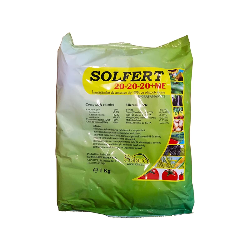 Solfert 20-20-20 1kg - Curte si gradina BonaLux