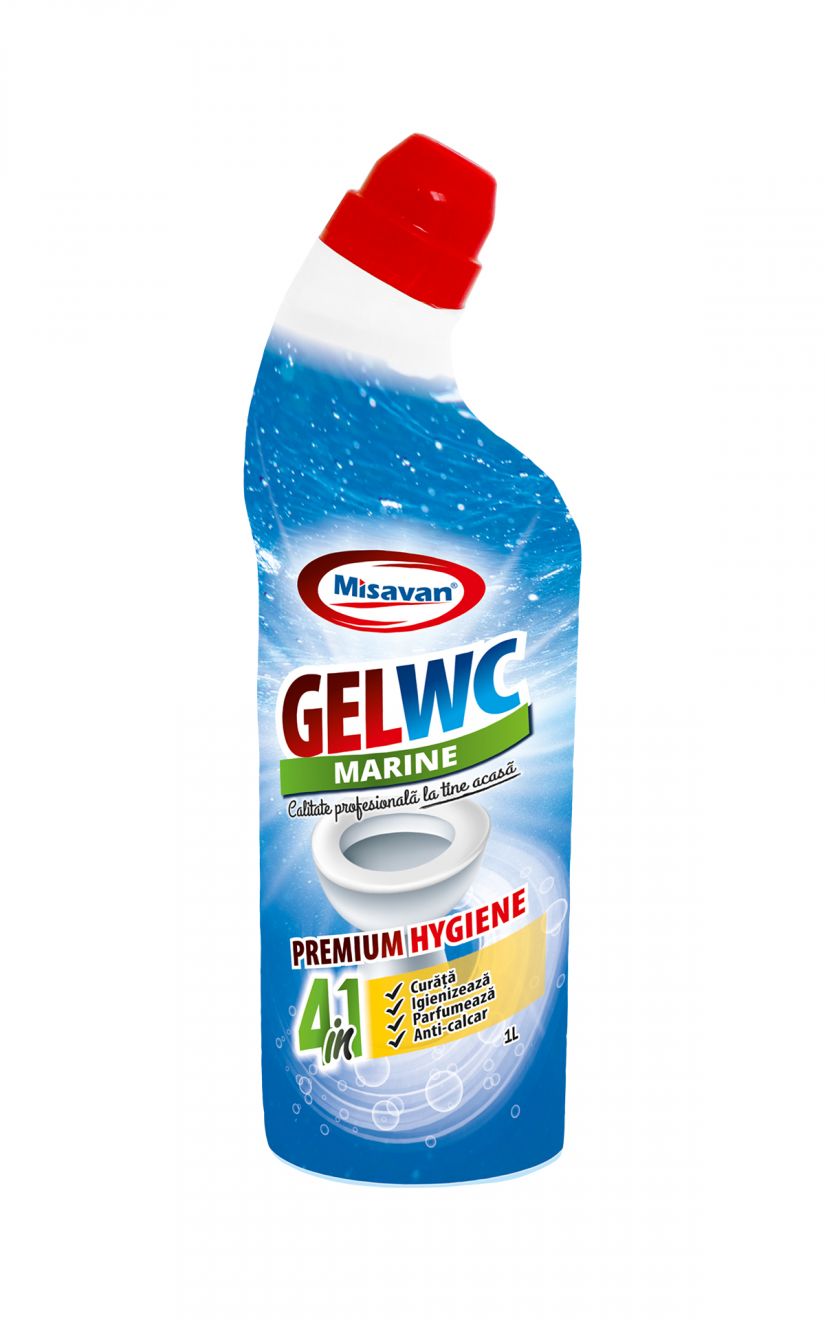 Solutie Curatare Toaleta Misavan Gel Wc Marine 4 in 1, 1L