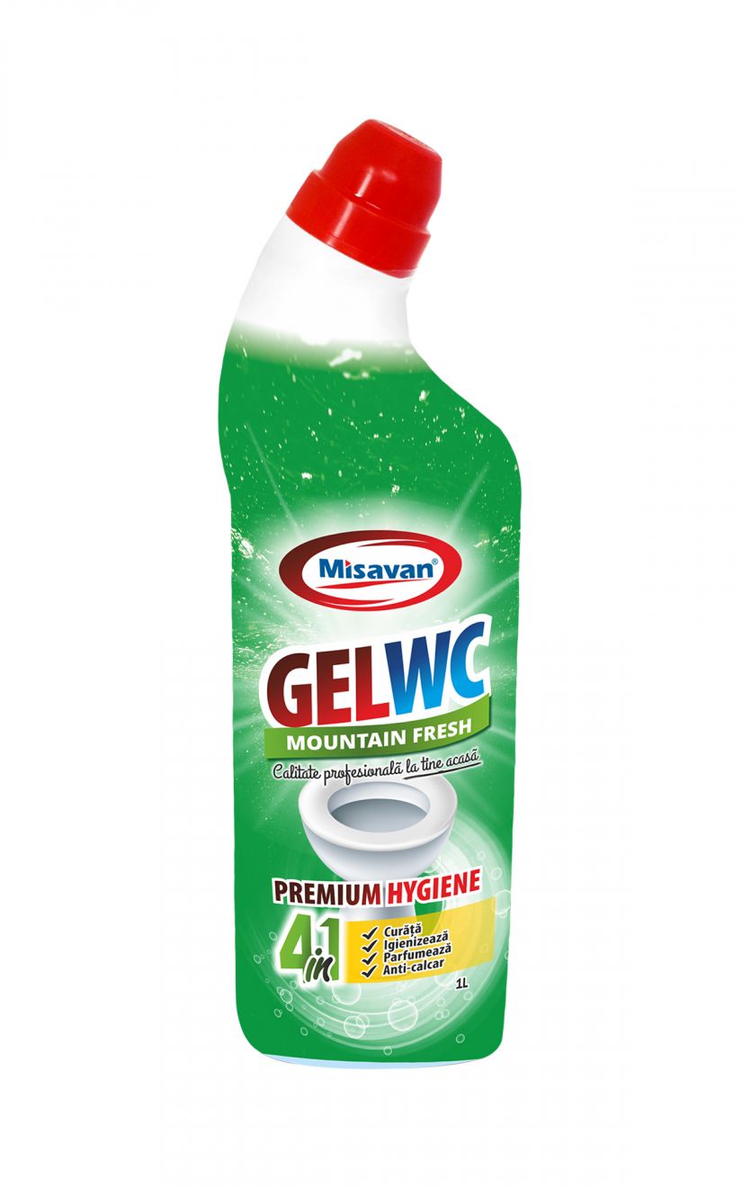 Solutii pentru curatenie si detergenti Misavan GEL WC Mountain fresh