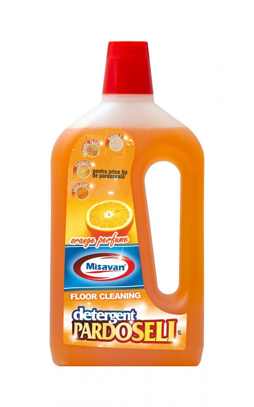 Detergent pentru Pardoseli Misavan Orange 1L, Parfum de Portocala
