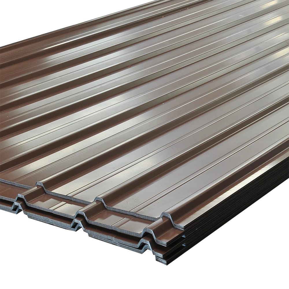 Tablă cutată, T12 0.25x910x1500mm, maro (RAL 8017)
