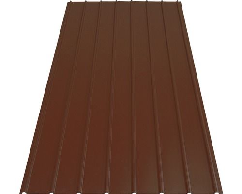 Tablă cutată, T10 0.25x910x2000mm, maro (RAL 8017)