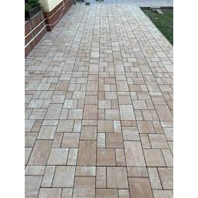 Pavele si borduri de beton RETTANGO 20/10/6 BEJ Nuantat