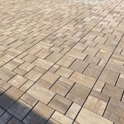 Pavele si borduri de beton RETTANGO 20/20/6 BEJ Nuantat