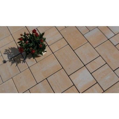 Pavele si borduri de beton RETTANGO Combi 5CM BEJ Nuantat