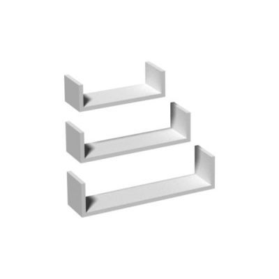 Polite, etajere si console SET rafturi alb 67111