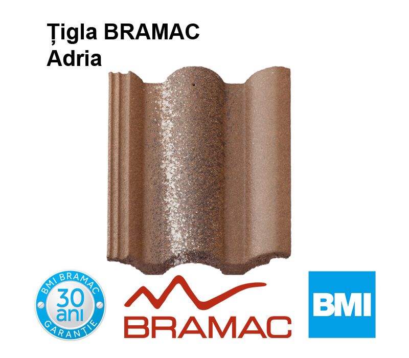 Tigla beton si accesorii ADRIA 1/1 Umbra