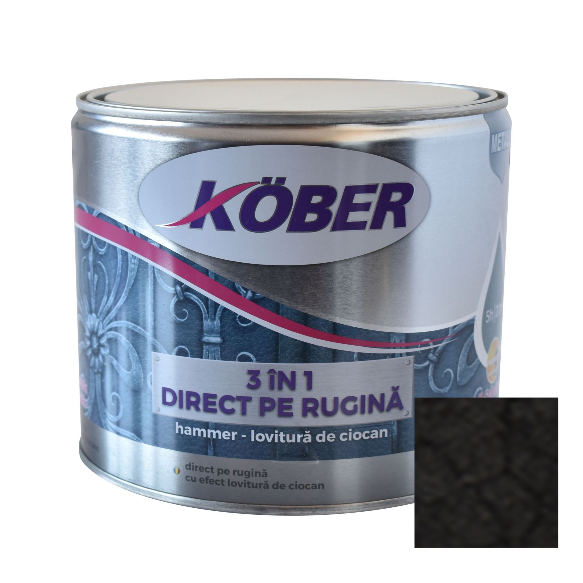 Vopsea alchidica pentru metal Kober 3 in 1 Hammer,interior/exterior,