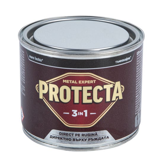 Vopsea alchidica/email Protecta 3 in 1, maro inchis, 0,5 L